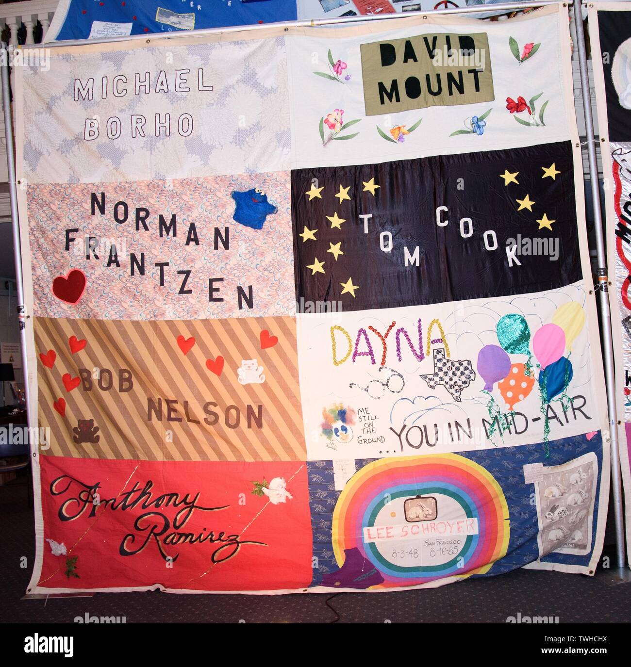 Aids quilt hi-res stock photography and images - Alamy