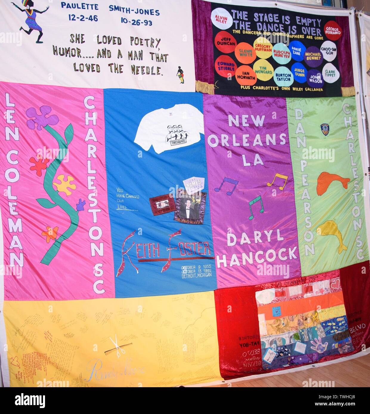 Aids quilt hi-res stock photography and images - Alamy
