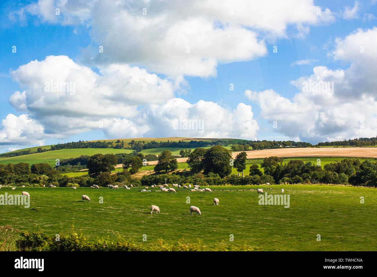 The pastoral scenery of England is like a pastoral song, like an ...