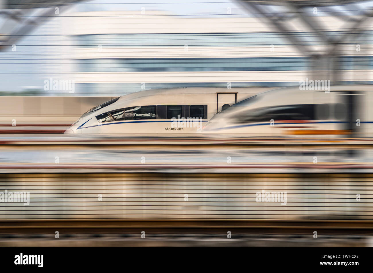Age of high-speed rail Stock Photo - Alamy