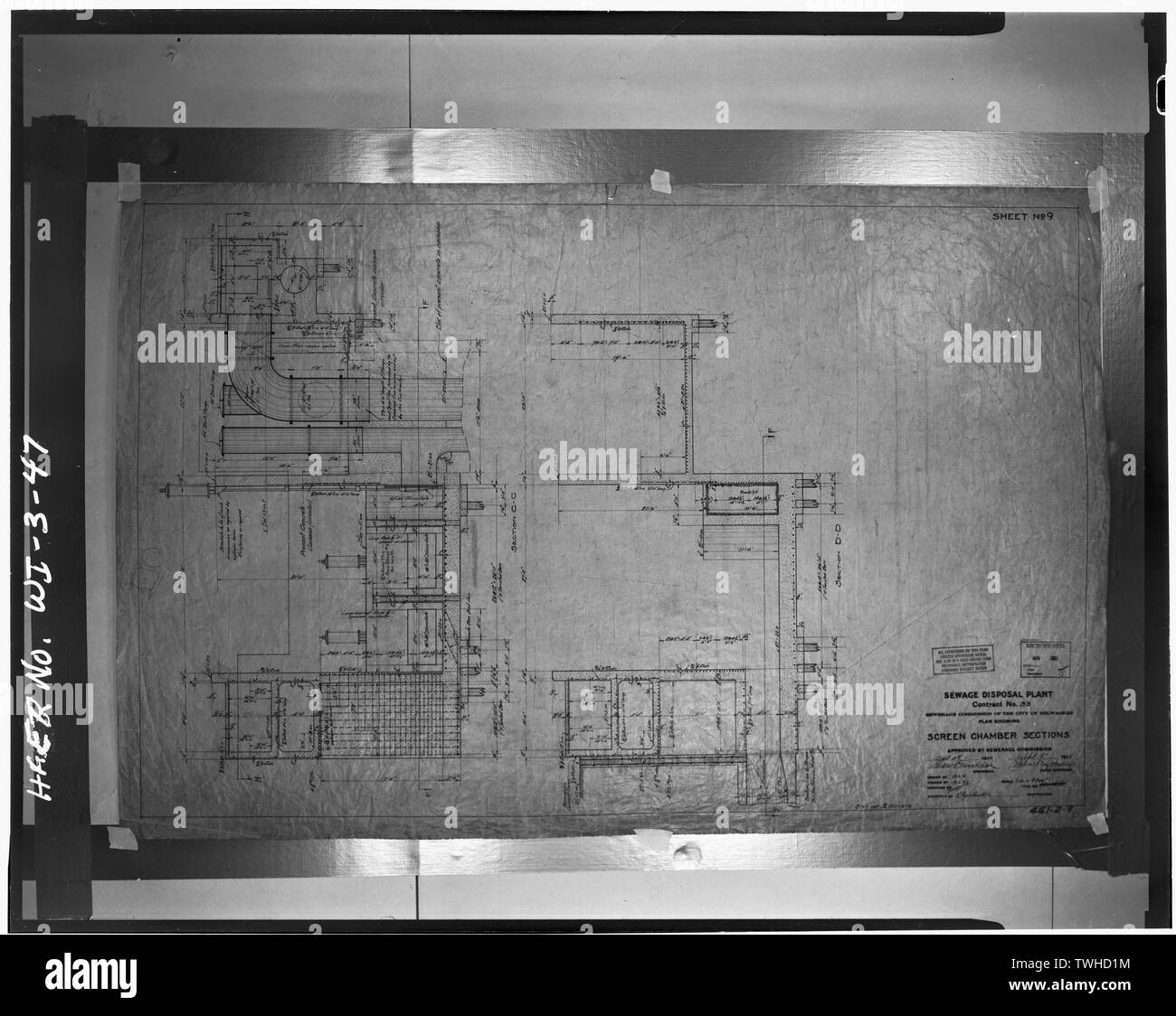 SCREEN CHAMBERS, SECTIONS - Milwaukee Metropolitan Sewage Treatment ...