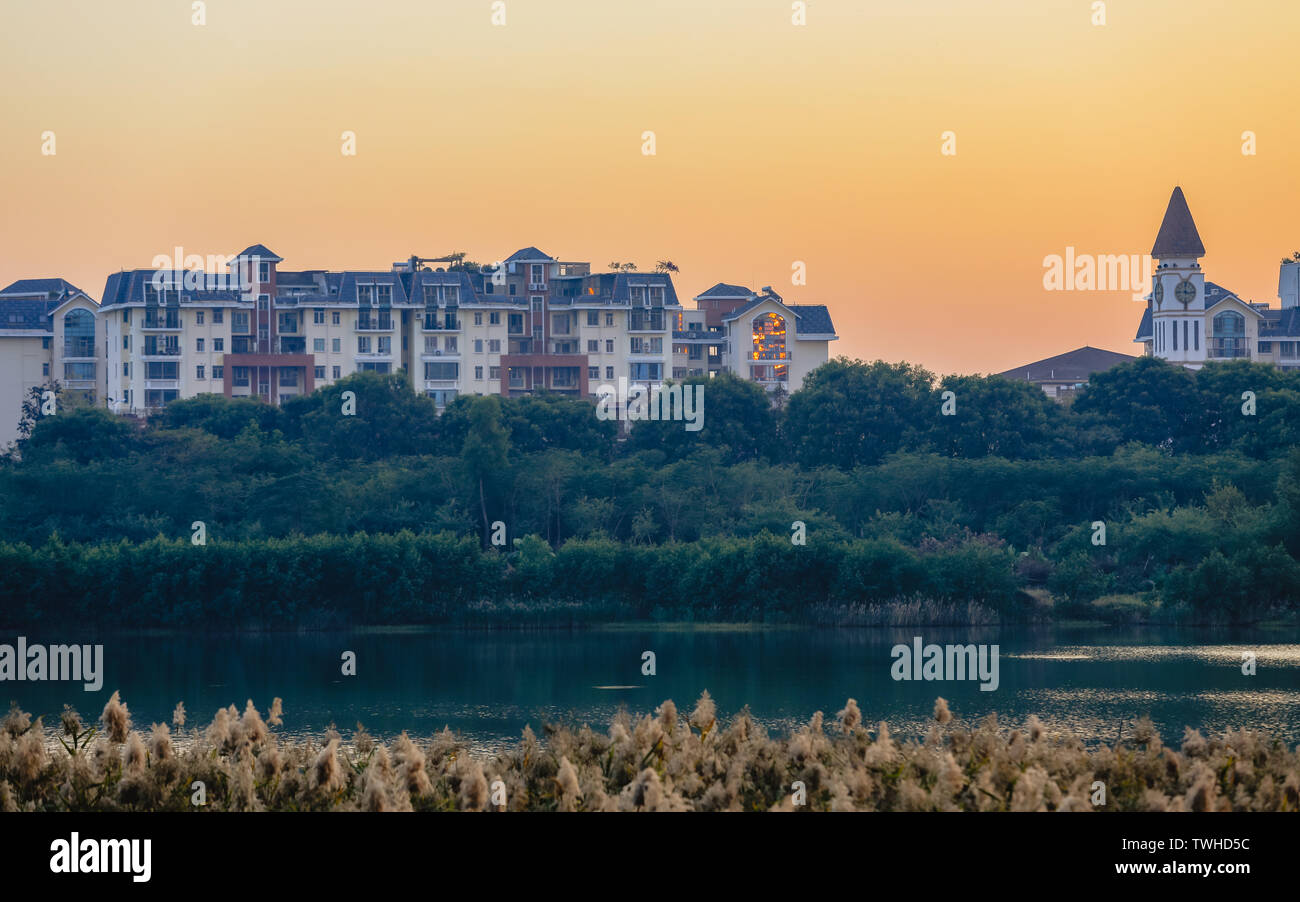 Autumn color of Shenzhen Overseas Chinese City Stock Photo - Alamy