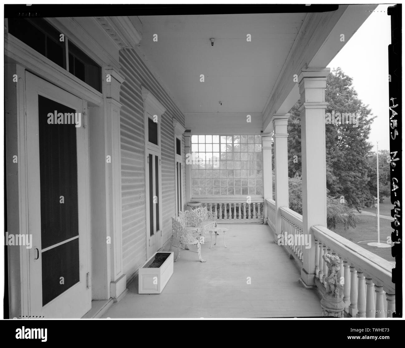 Front porch detail Cut Out Stock Images & Pictures - Alamy