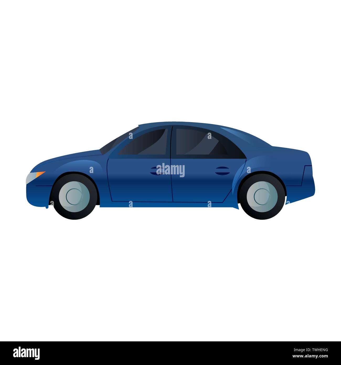 car vehicle side view white background vector illustration Stock Vector ...