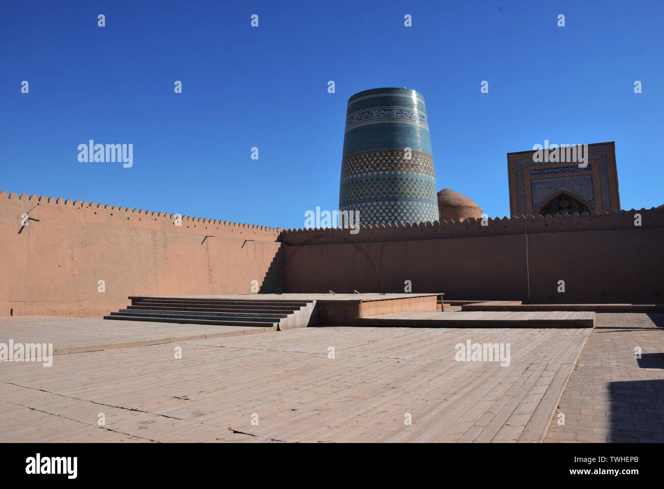 Ancient city of Khwarezm and its archaeological marvels at Khiva Stock ...