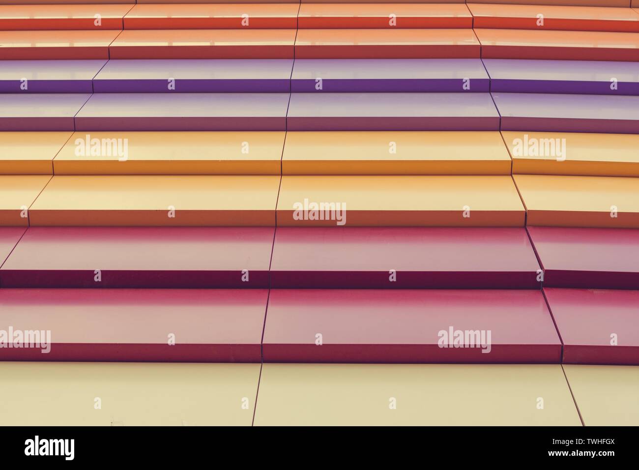 Colorful abstraction of the facade of the building. Beautiful and ...