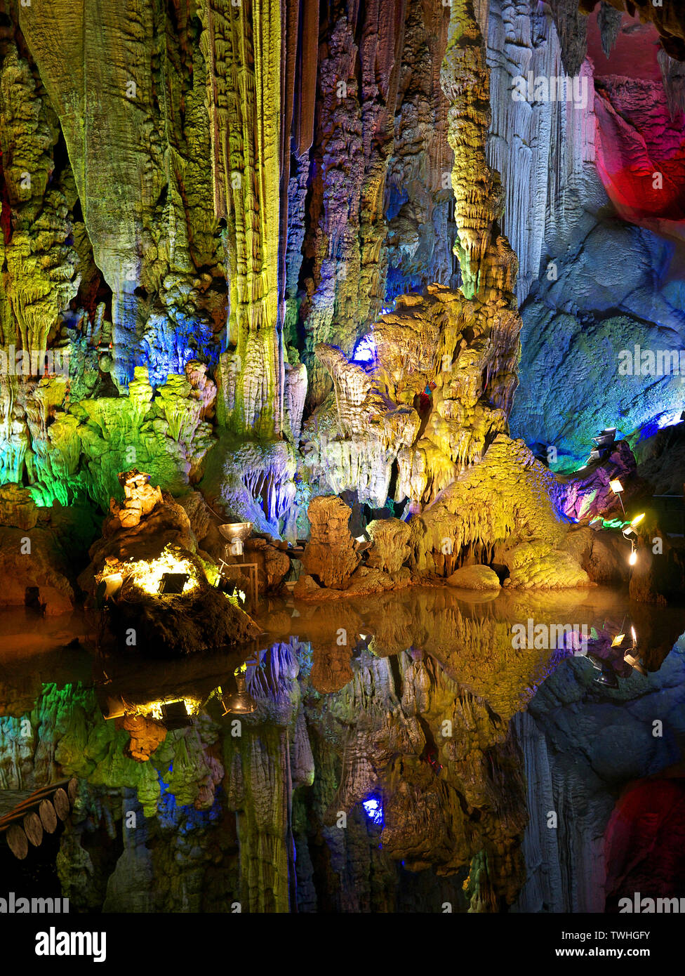 Landscape of Yinzi rock karst cave in Guilin Stock Photo - Alamy