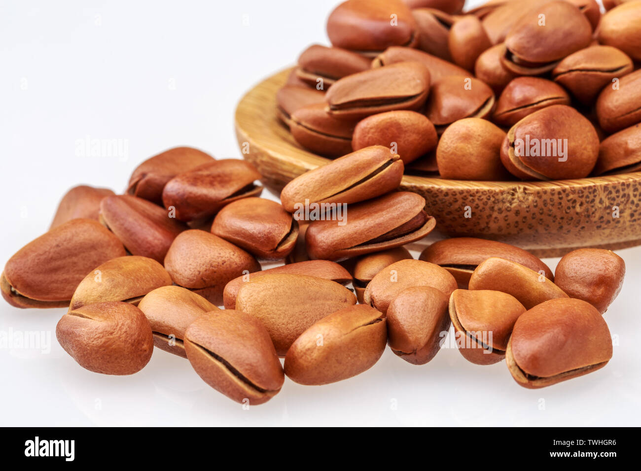 Open pine nuts Stock Photo - Alamy