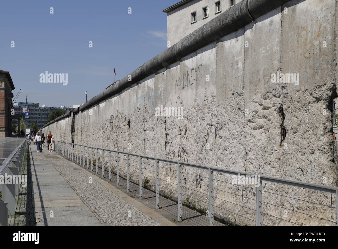 The Berliner wall in Berlin, Germany. Symbol of the divided city Stock ...
