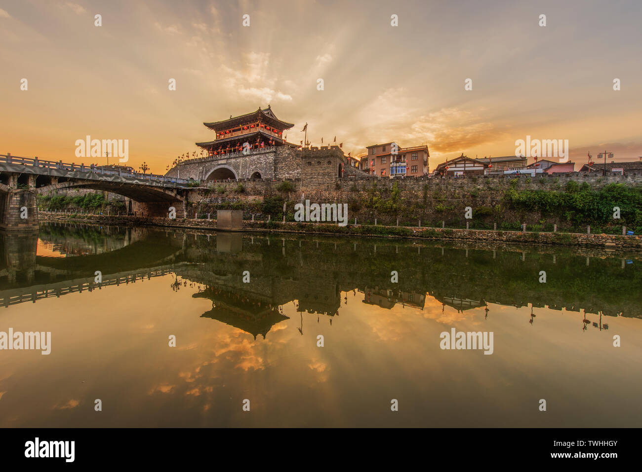 The ancient city of Changting Stock Photo - Alamy