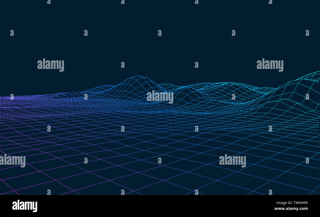 Abstract three-dimensional network background of big data concept, graphics with artificial ...