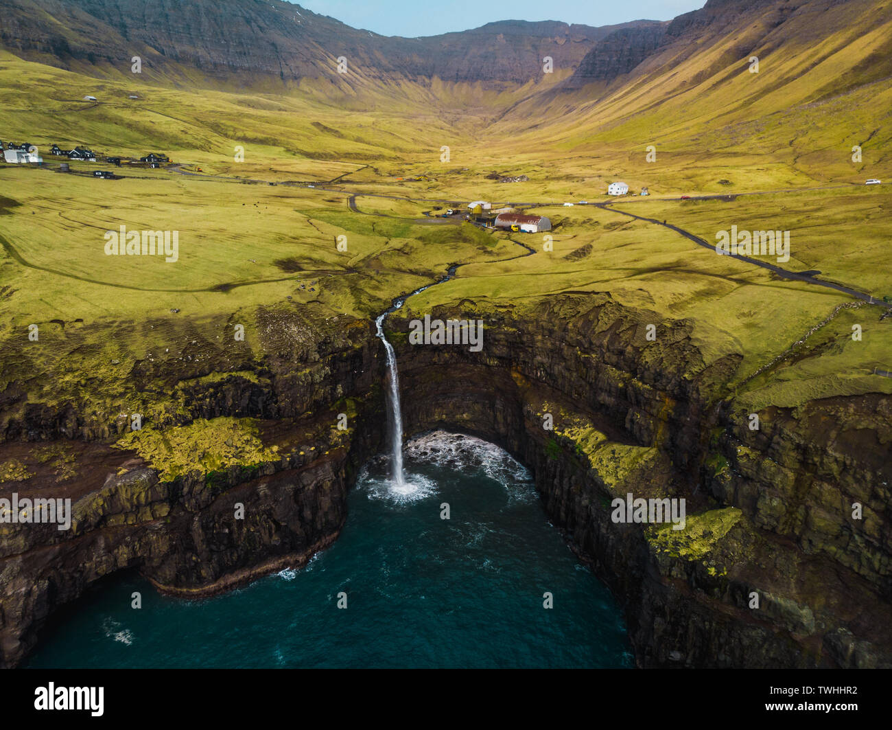 Gasadalur from above hi-res stock photography and images - Alamy