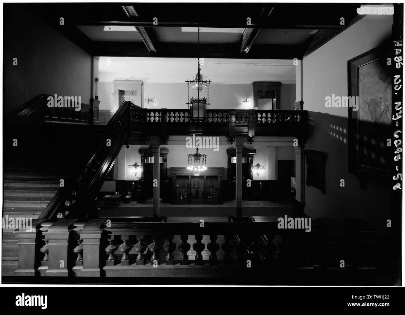 SECOND FLOOR, MAIN STAIR HALL, AS SEEN FROM UPPER LANDING - Seventh ...