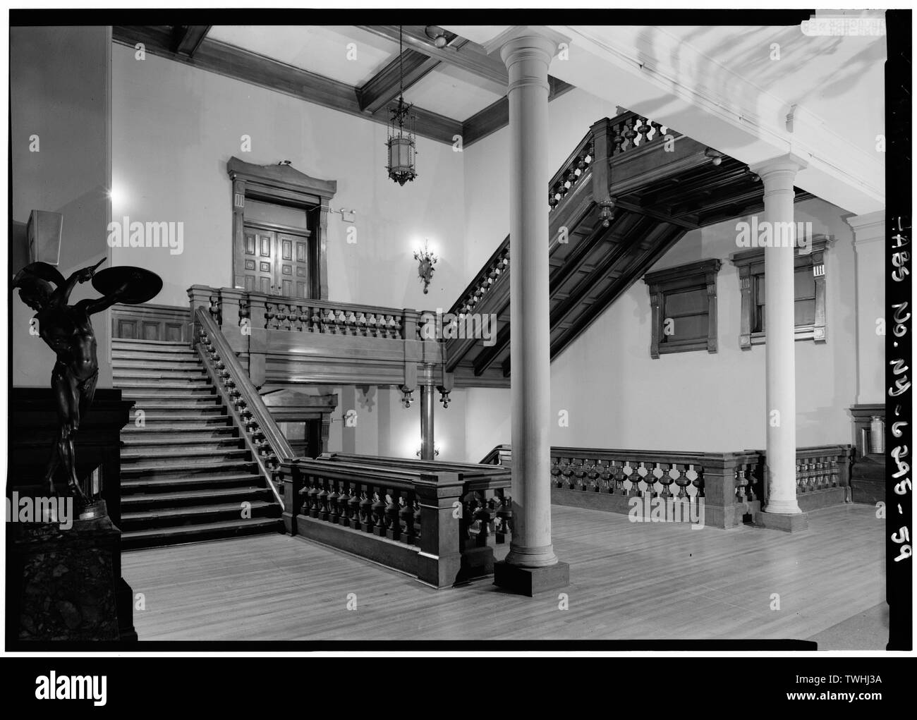 SECOND FLOOR, MAIN STAIR HALL, FROM NORTHEAST - Seventh Regiment Armory ...