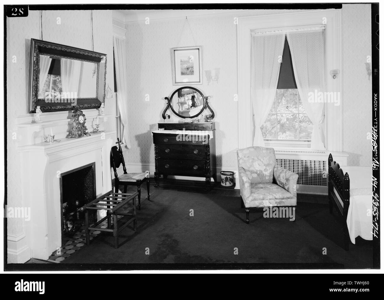 SECOND FLOOR, MORNING ROOM (ROOM WHERE FDR WAS BORN), DETAIL OF ...