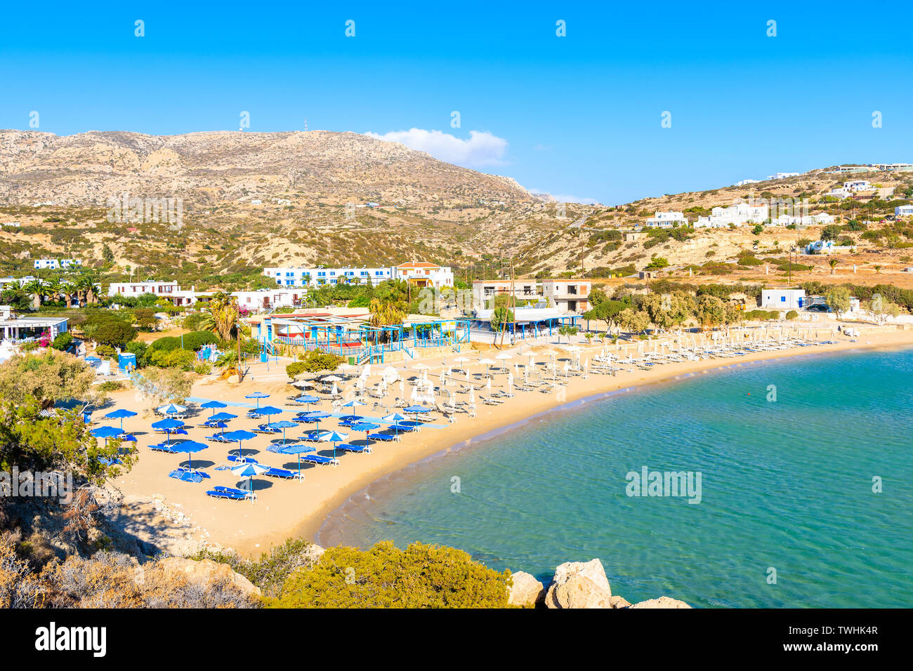 Beautiful greek beach hi-res stock photography and images - Alamy
