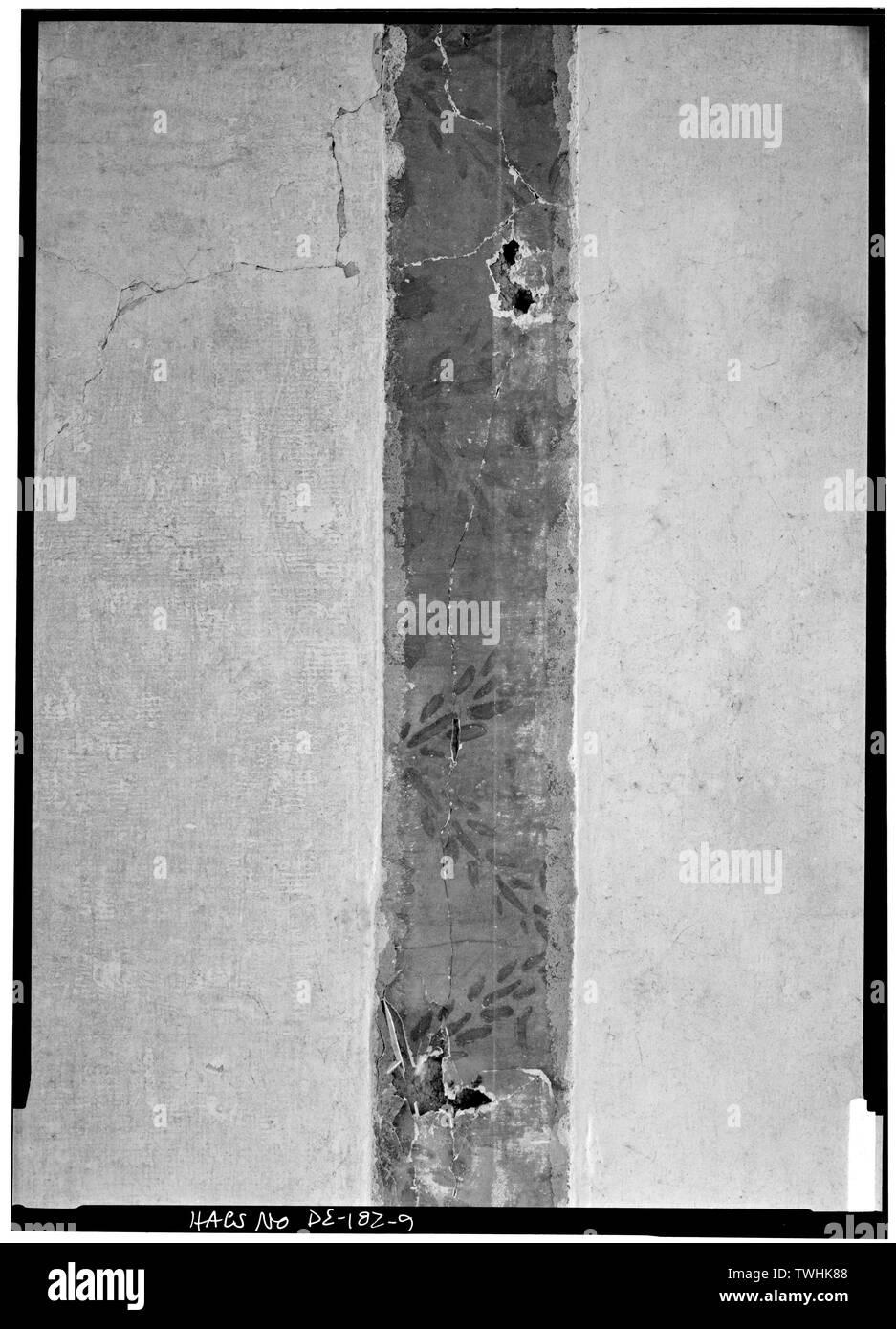 SECOND FLOOR, SOUTHEAST ROOM, DETAIL OF STENCILED CEILING - Matthew ...