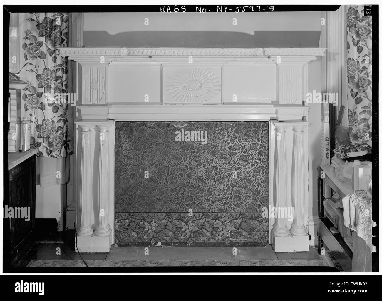 SECOND FLOOR, SOUTHEAST ROOM, DETAIL OF FIREPLACE MANTEL - Jedediah ...