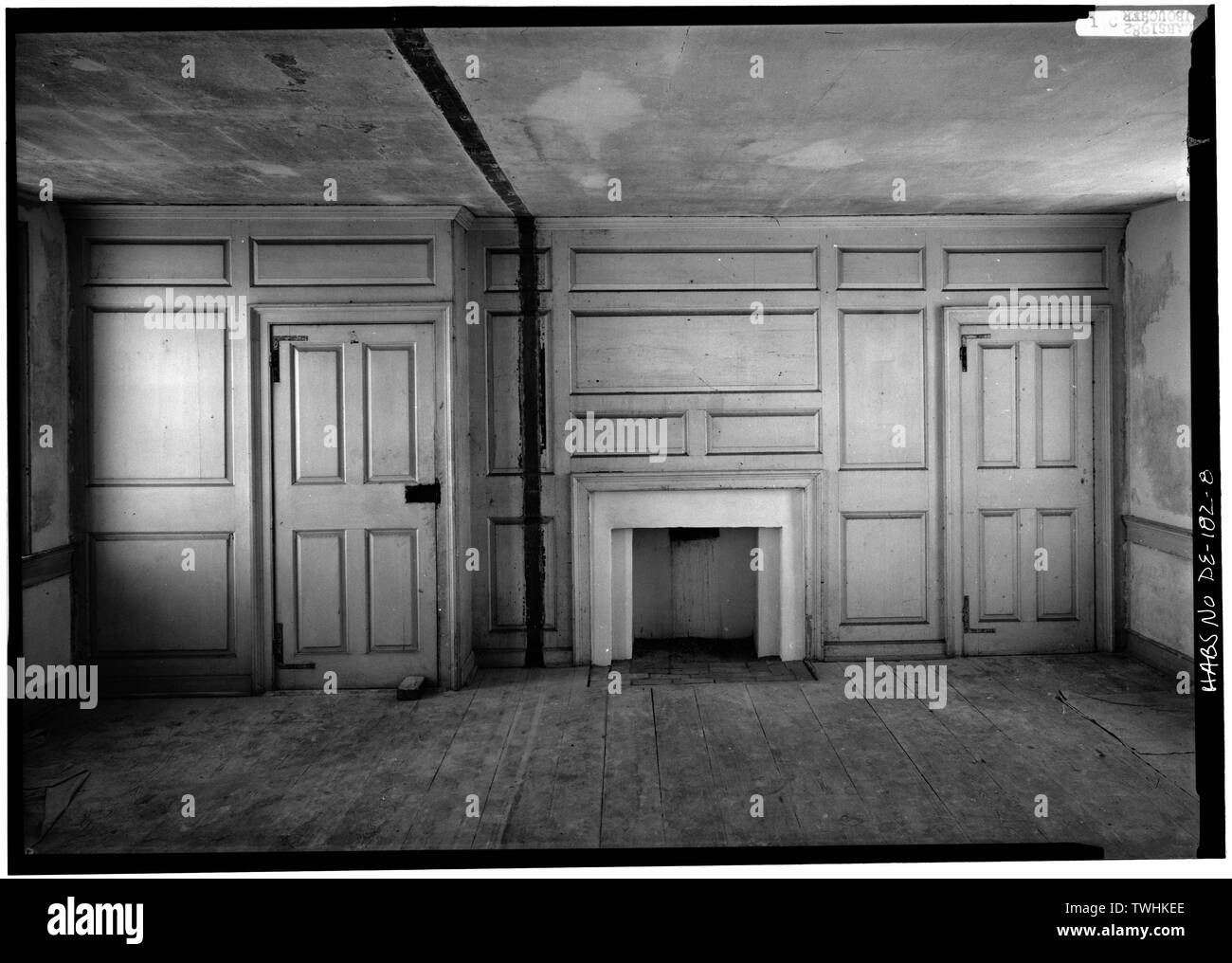 SECOND FLOOR, SOUTHEAST WALL OF SOUTHEAST ROOM - Matthew Lowber House ...