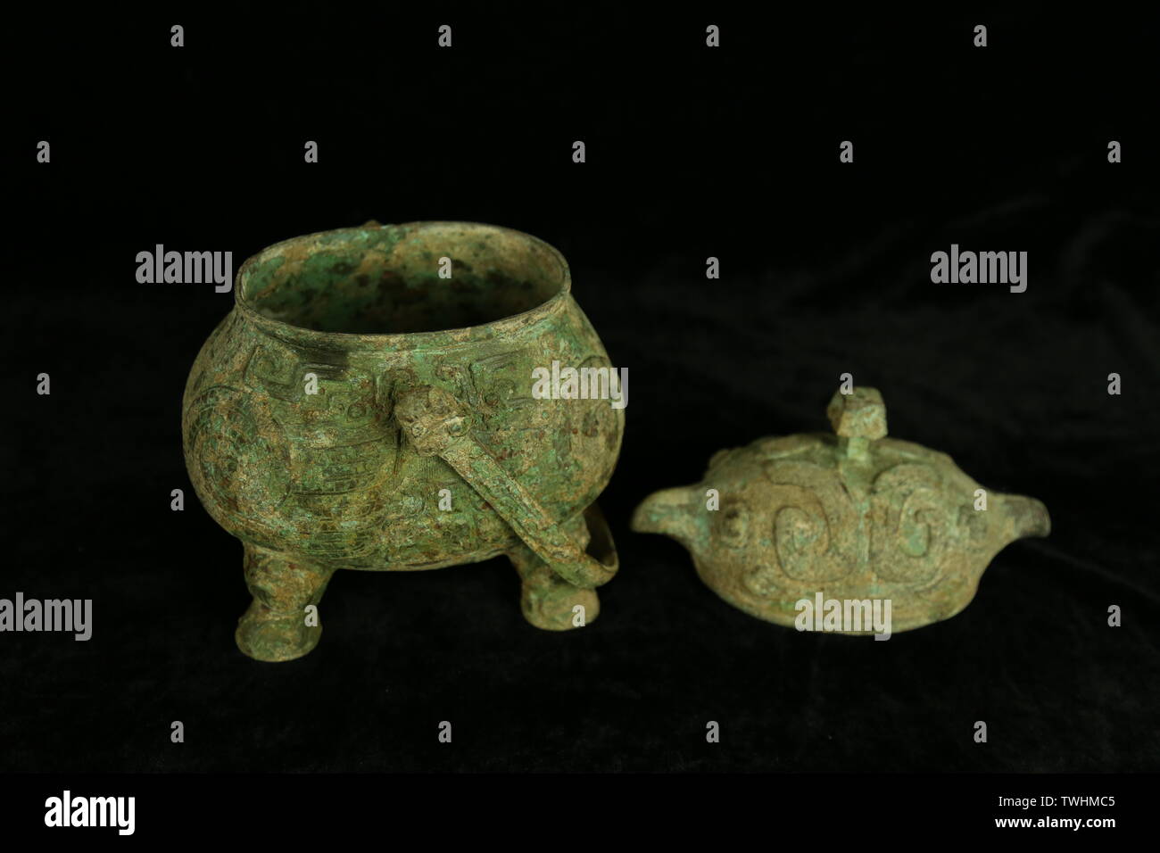 Antique jade jade bronze collection Stock Photo - Alamy
