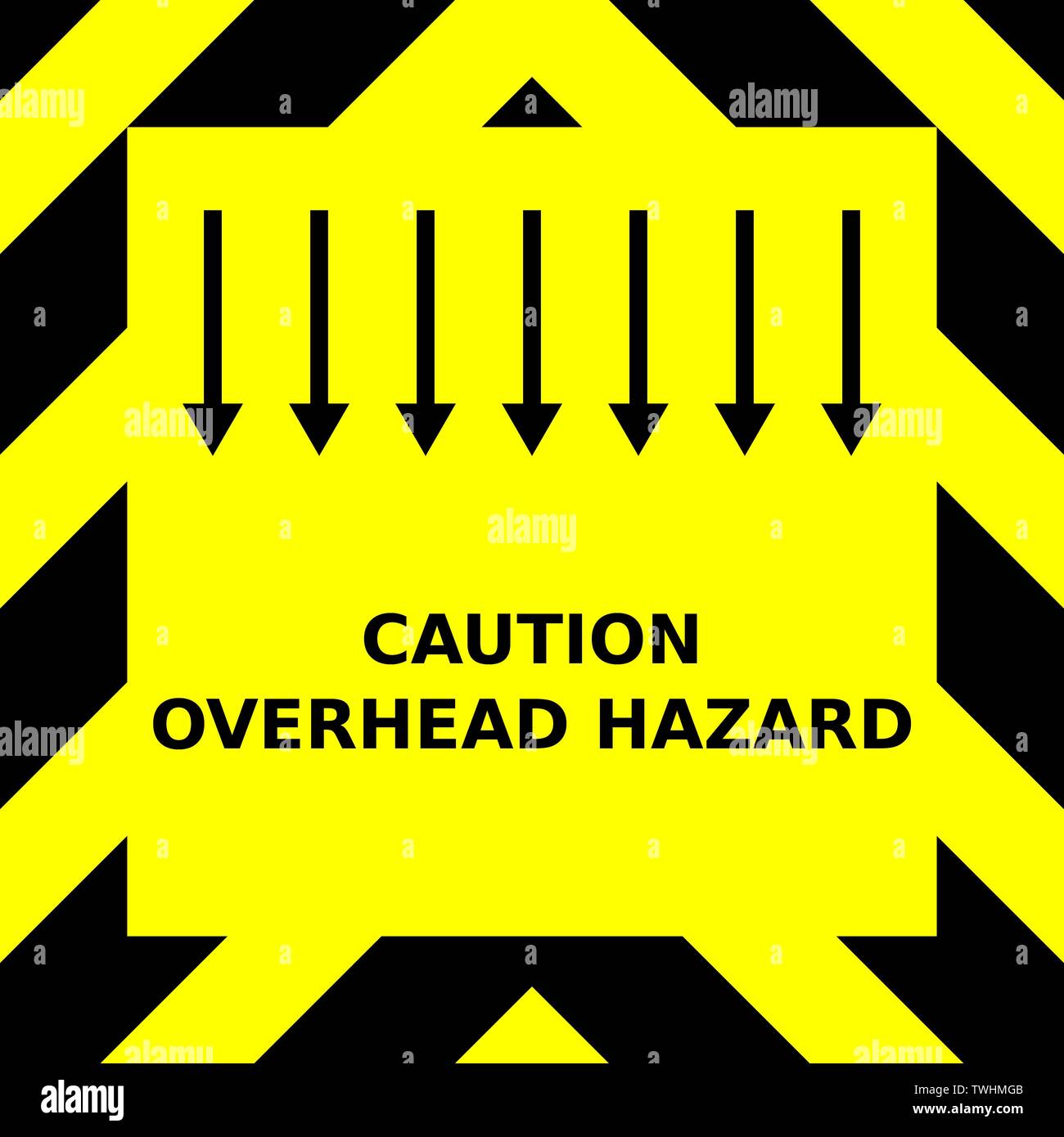 Chevron hazard sign Stock Vector Images - Alamy