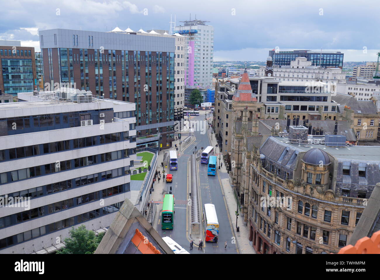 Infirmary Street in Leeds City Centre Stock Photo - Alamy