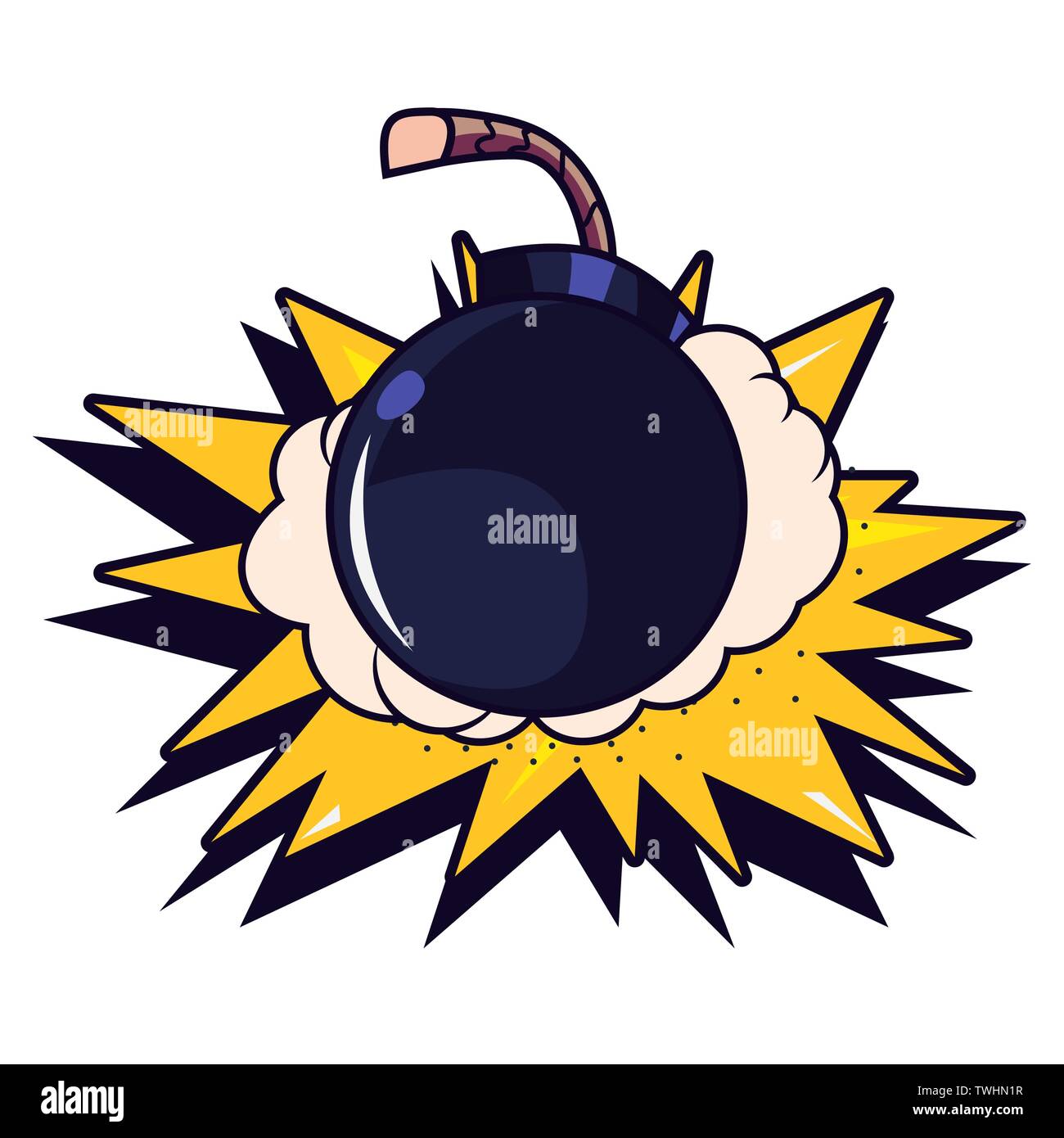 star comic pop art on white background vector illustration Stock Vector ...