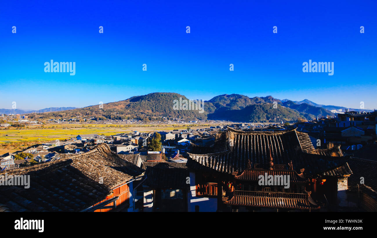 Landscape of Heshun Ancient Town, Tengchong City, Yunnan Province Stock ...