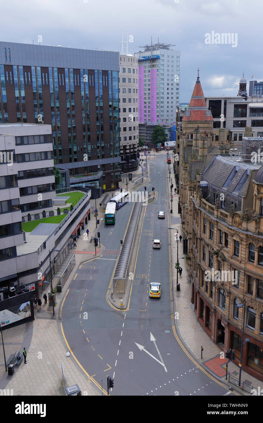Infirmary Street in Leeds City Centre Stock Photo - Alamy