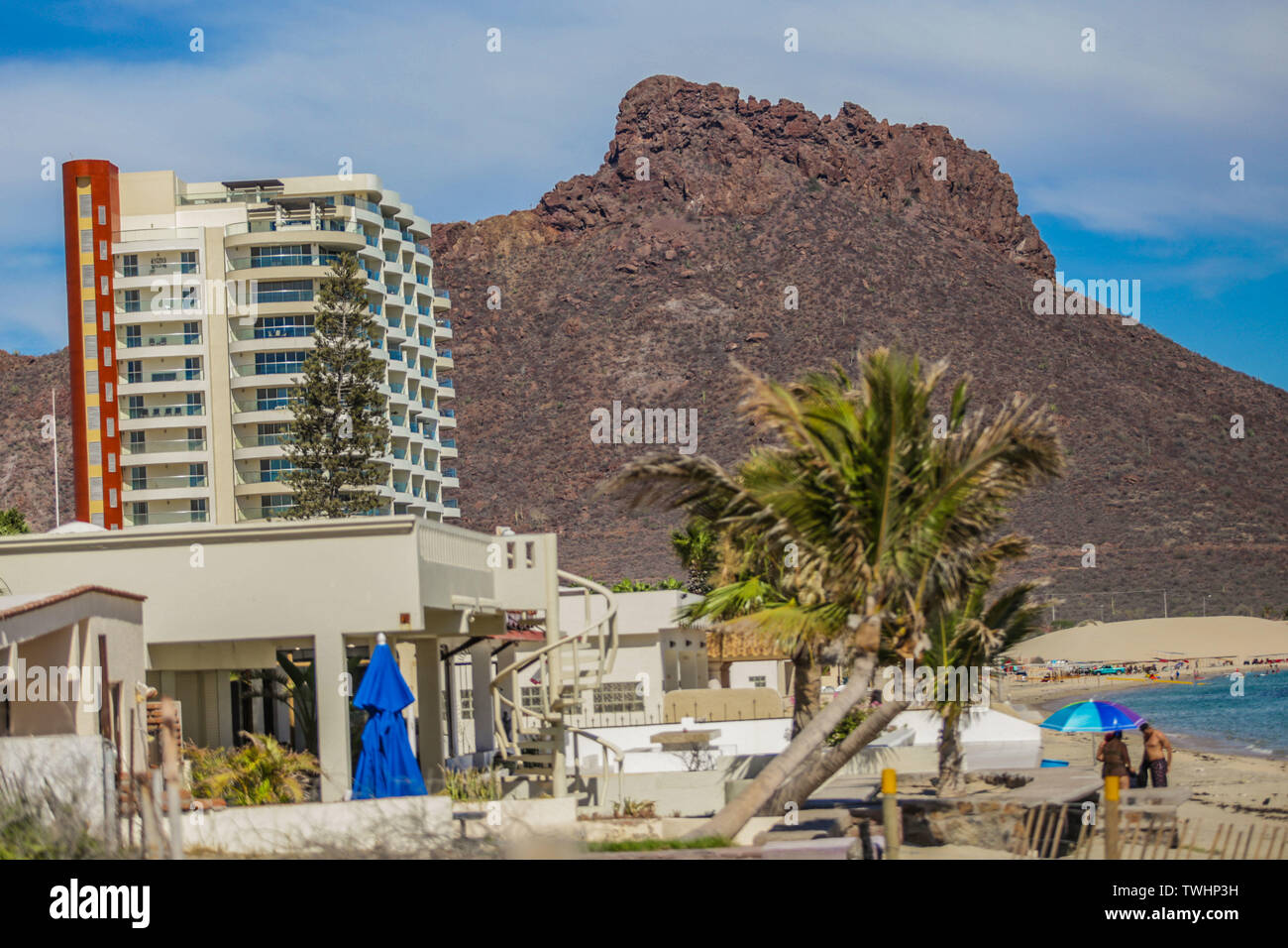 Beach. Bay of San Carlos, Sonora, Mexico. Gulf of California. Sea of ...