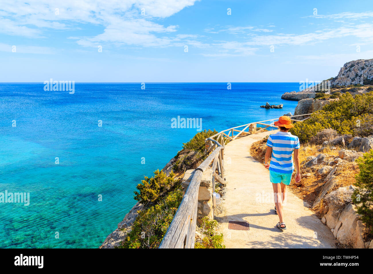 Beautiful greek woman walking near hi-res stock photography and images ...