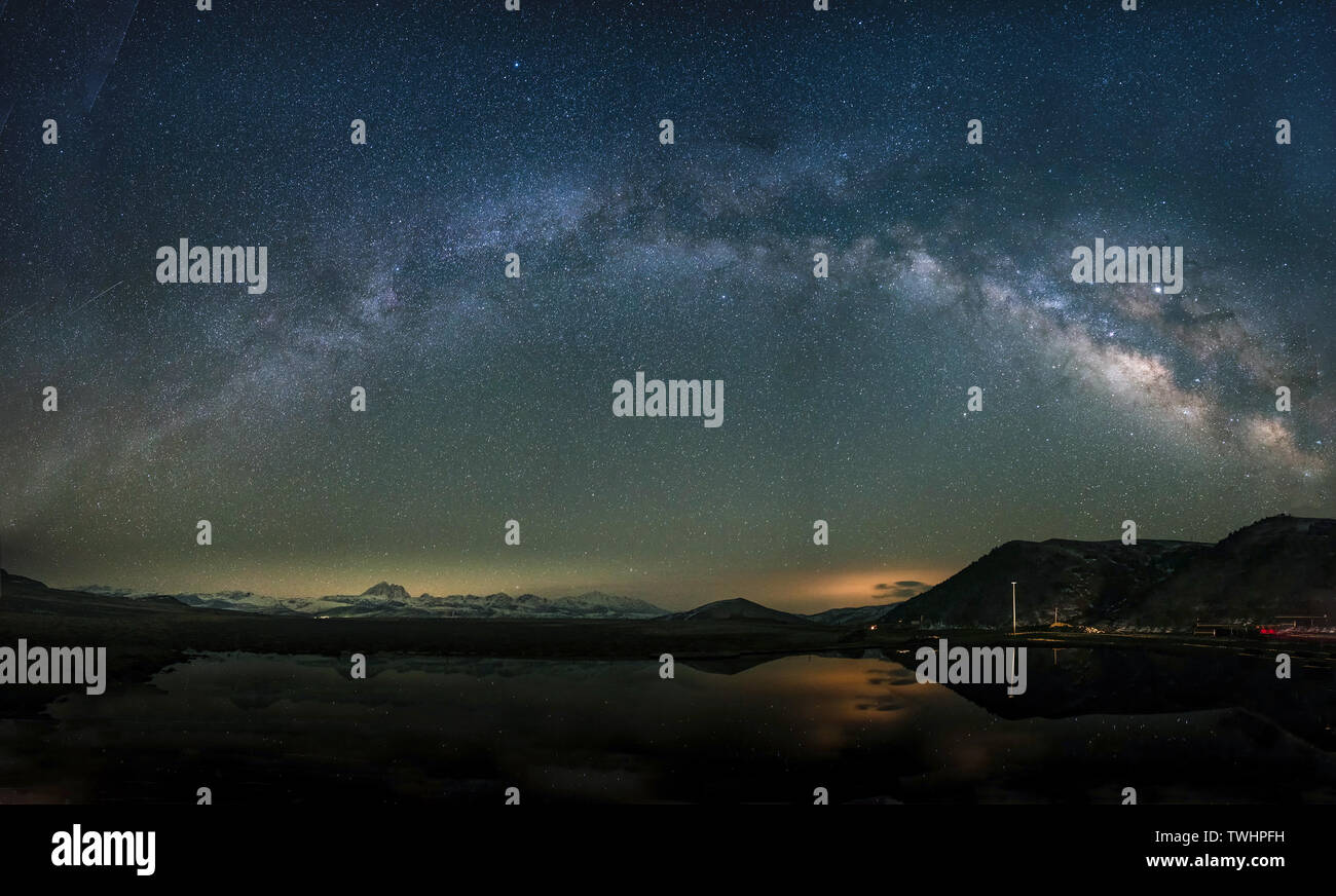 galactic arch bridge Stock Photo - Alamy