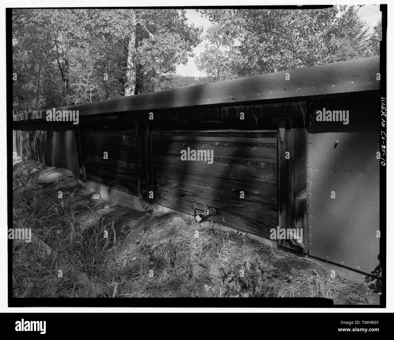 SETTLING TANK CLEAN-OUT DOORS, SOUTH SIDE; USED TO CLEAN DEBRIS FROM ...