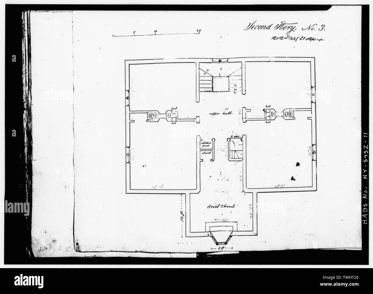 SHEET No. 3, SECOND LEVEL PLAN - Reuel Smith House, West Lake Road ...