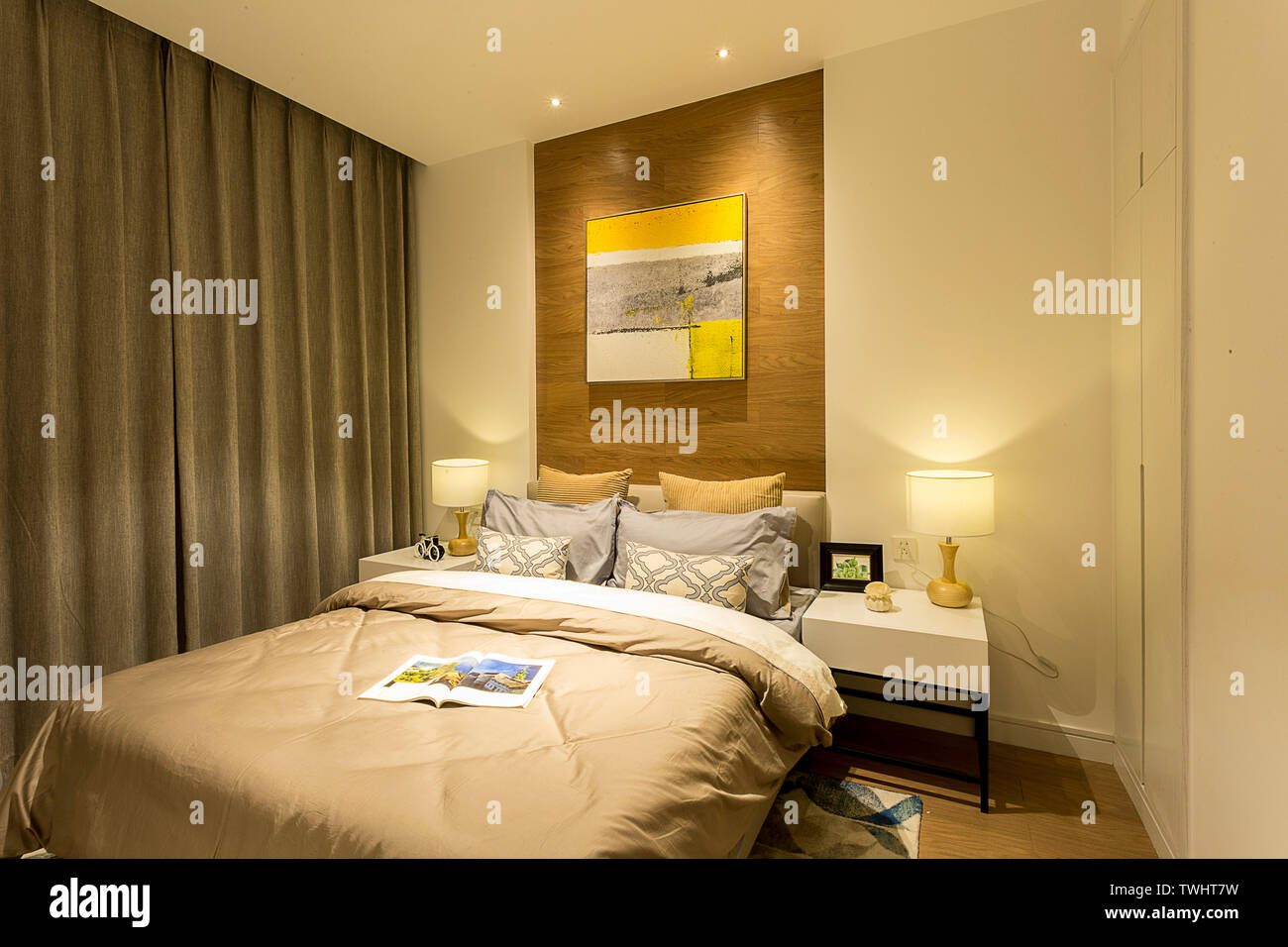 Interior design sample room contact V letter: Cheng730 Stock Photo - Alamy