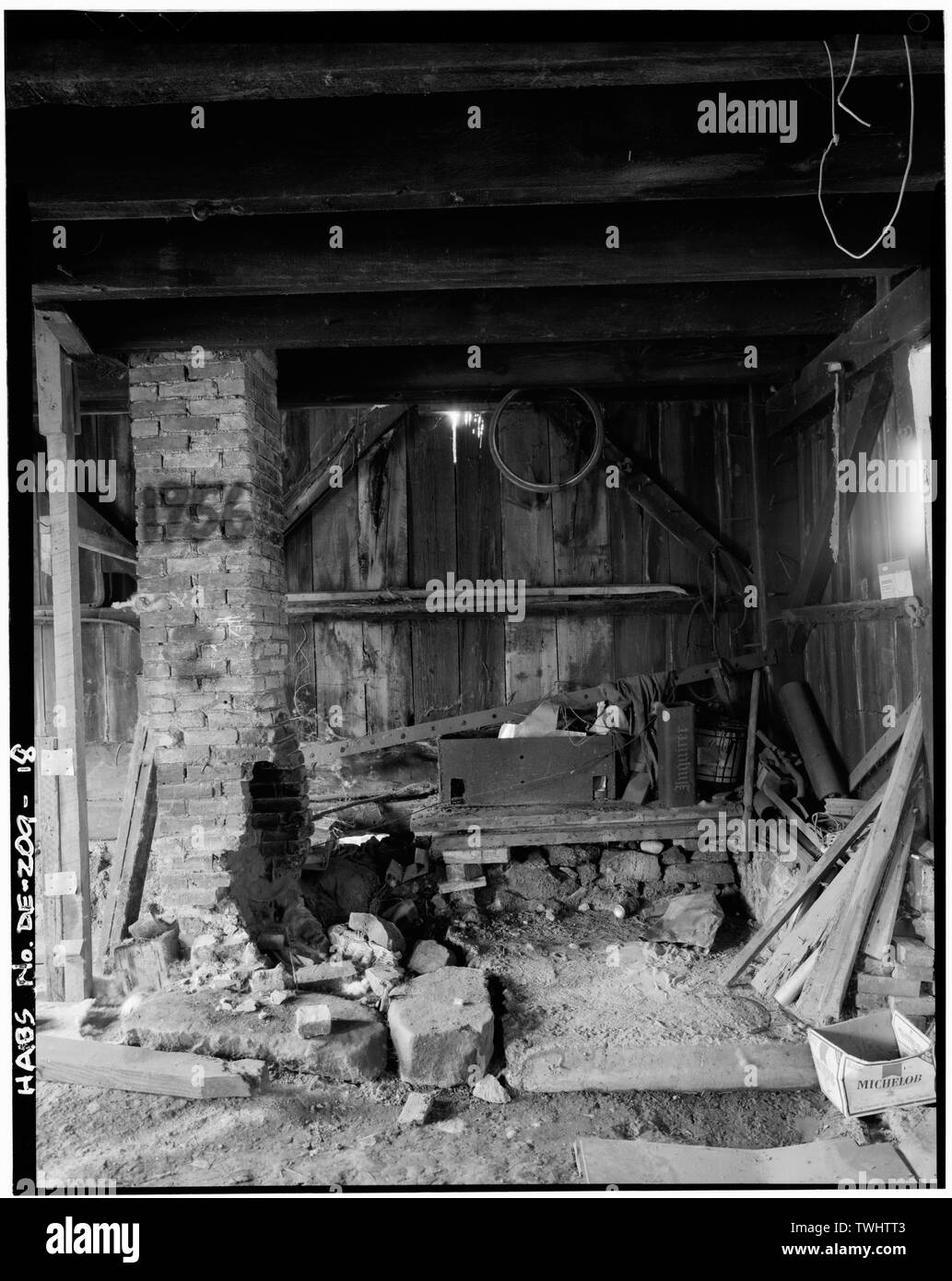 SHOP, FIRST FLOOR, EAST BAY, FORGE HEARTH REMAINS, SOUTHEAST CORNER ...