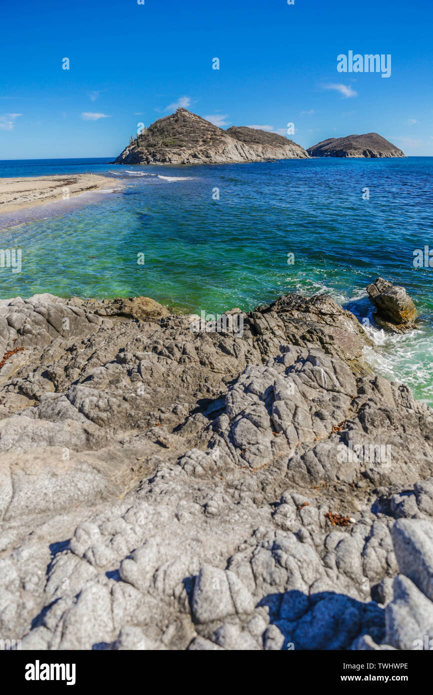Beach. Bay of San Carlos, Sonora, Mexico. Gulf of California. Sea of ...