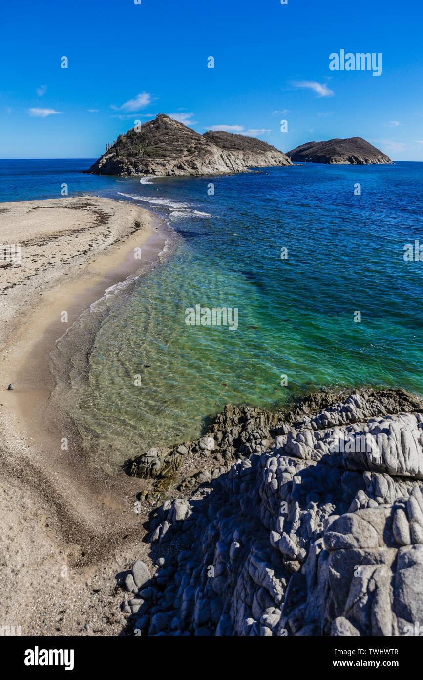 Beach. Bay of San Carlos, Sonora, Mexico. Gulf of California. Sea of ...