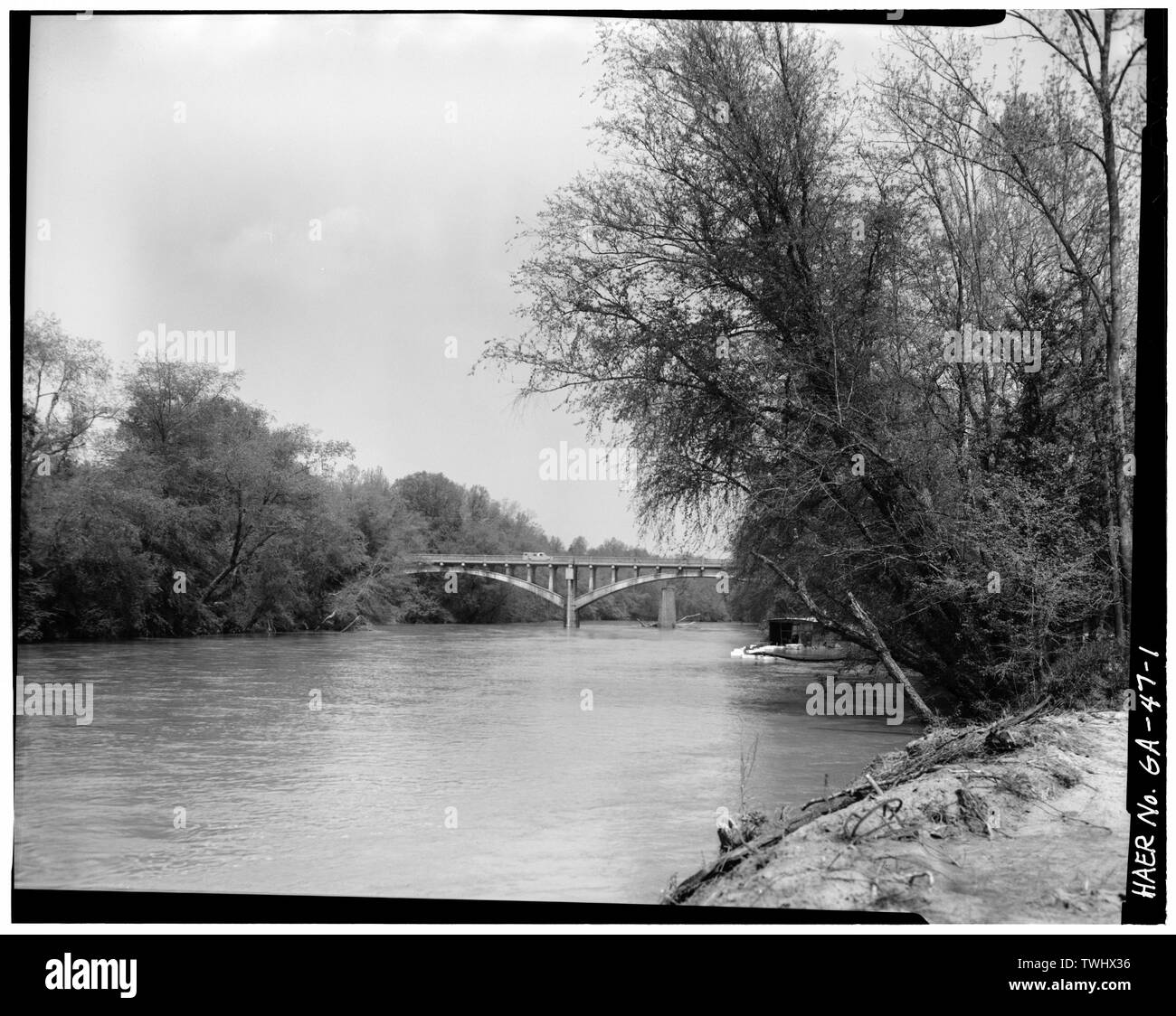SIDE ELEVATION LOOKING NORTH - Broad River Highway Bridge, State Route ...