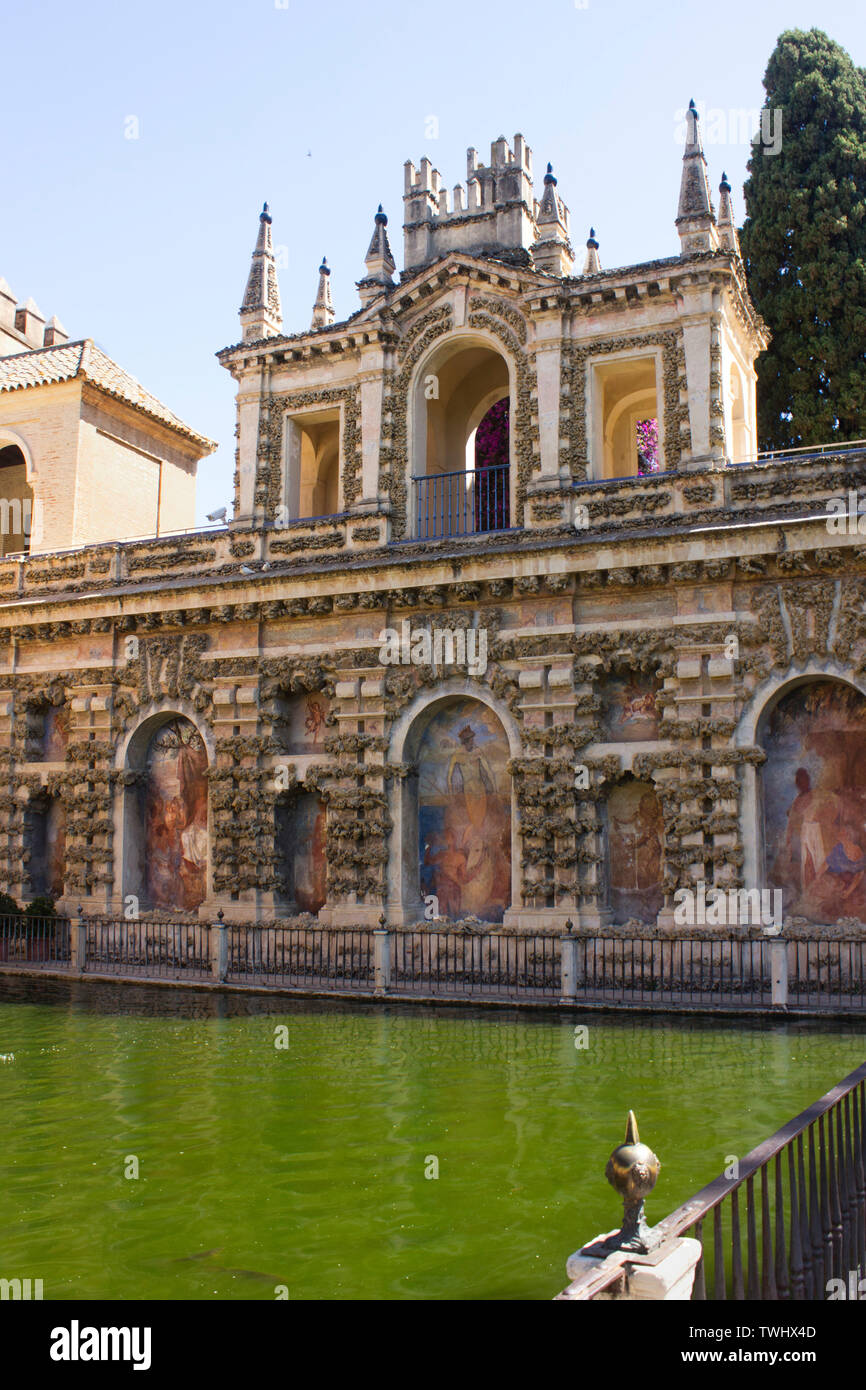 The Alcazar of Seville, a royal palace built by Castilians after the ...