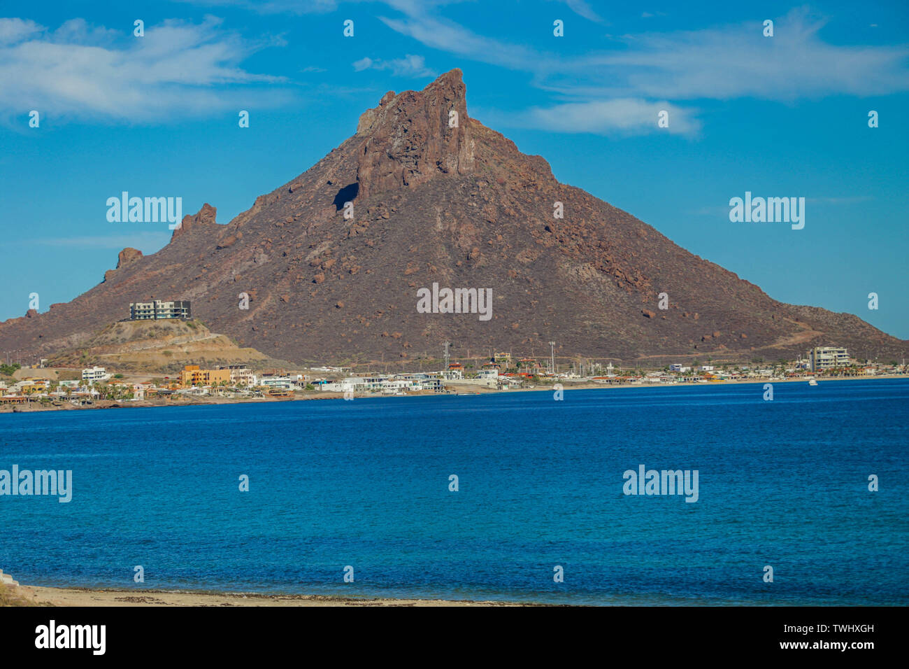 Beach. Bay of San Carlos, Sonora, Mexico. Gulf of California. Sea of ...