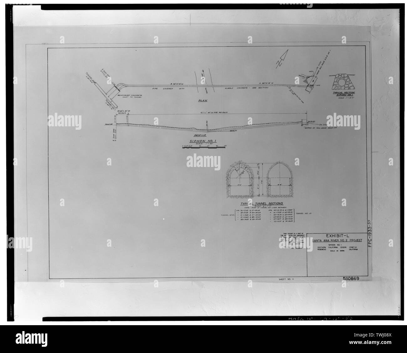 SIPHON NO. 1, SANTA ANA RIVER NO. 2 PROJECT, EXHIBIT L, PROJECT 1933 ...