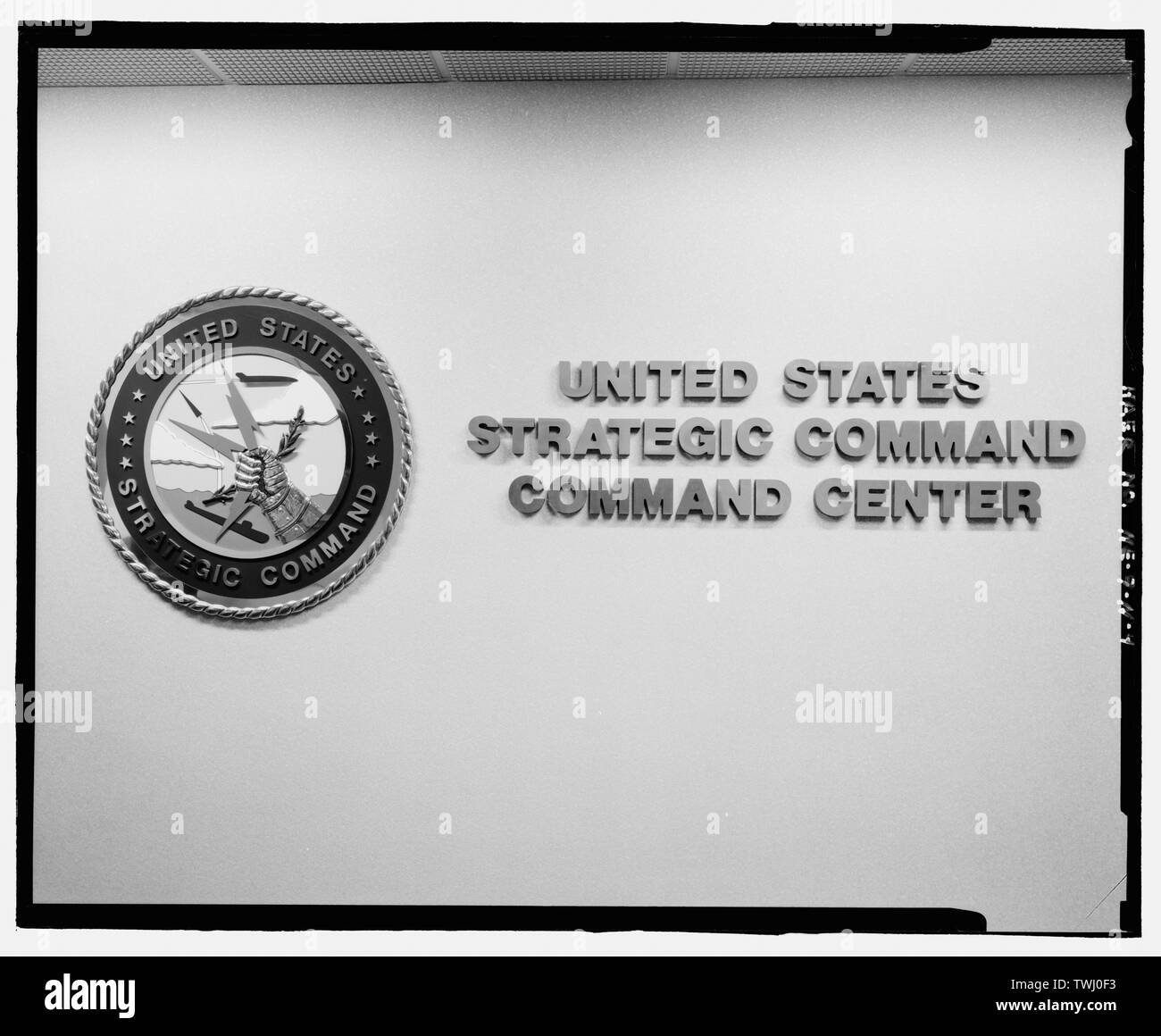 Air command shield Black and White Stock Photos & Images - Alamy