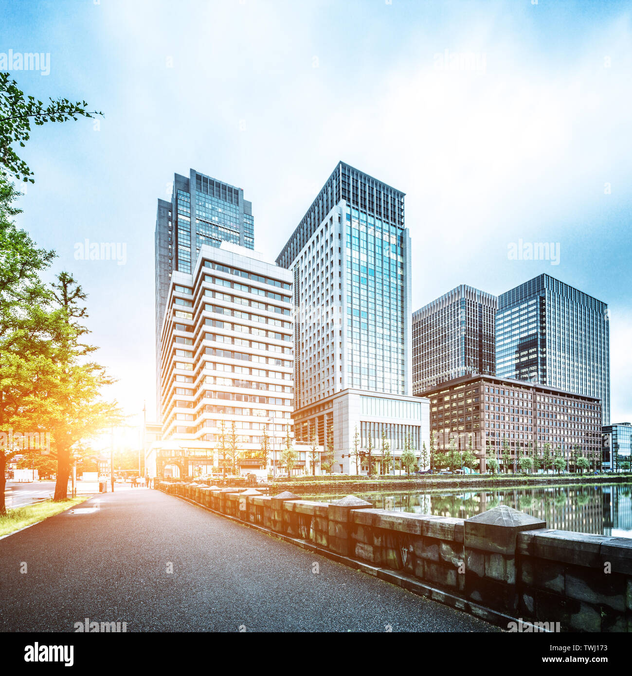 No one is modern downtown hi-res stock photography and images - Alamy