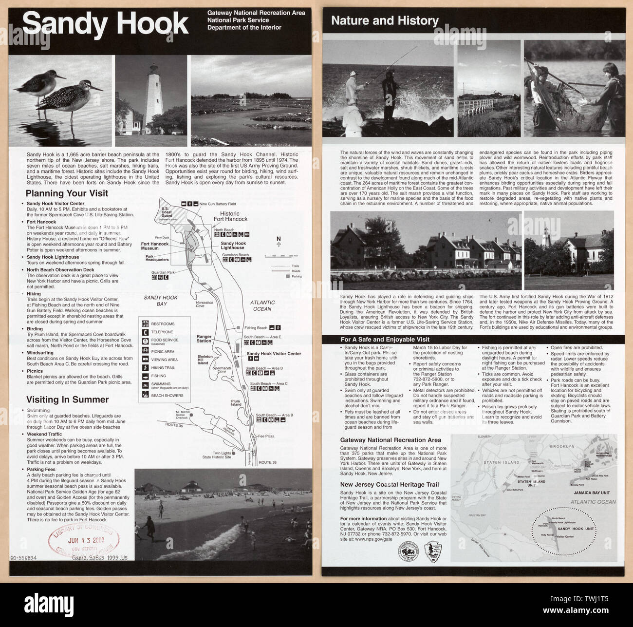 Map of sandy hook hi-res stock photography and images - Alamy