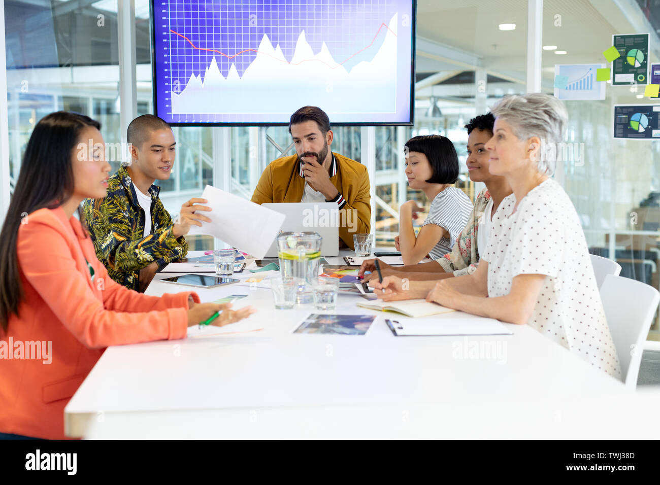 Business people discussing in the meeting at conference room Stock ...