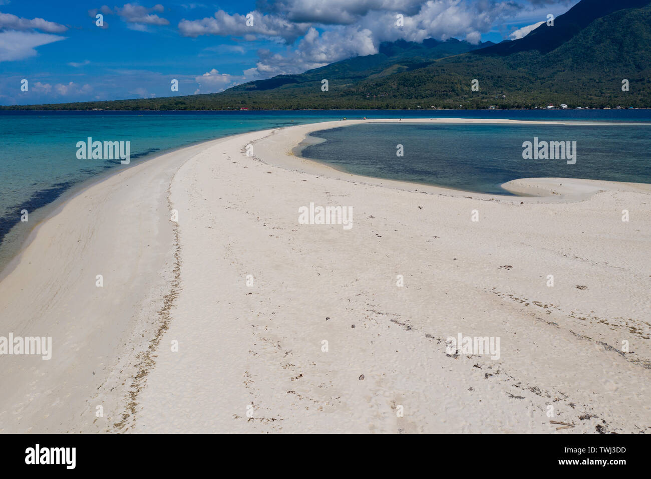 Aerial view of White Island,Camiguin,Mindanao,Philippines Stock Photo ...
