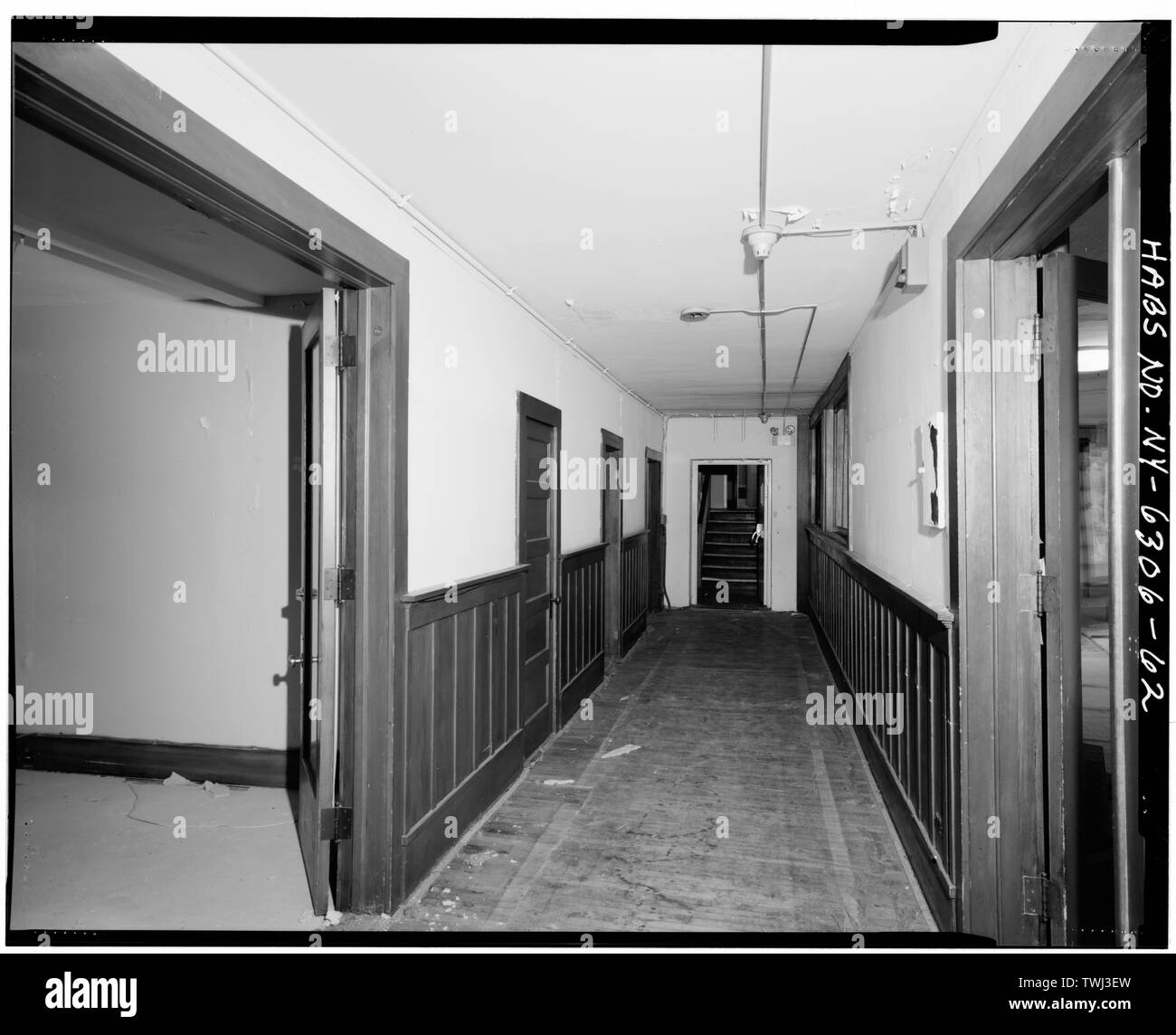 Second Floor, Forest Hall, central hall, looking west. - Lake Placid ...