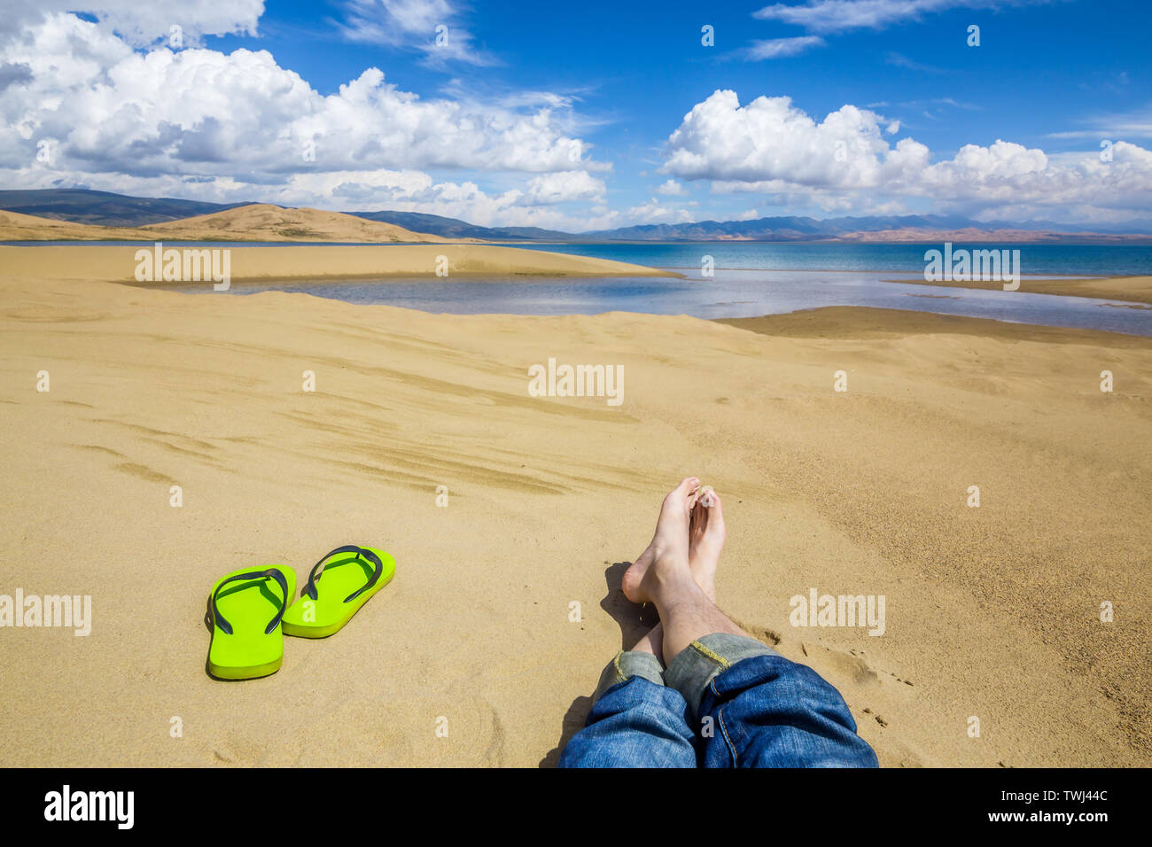 Beach vacation, scenic scenery Stock Photo - Alamy