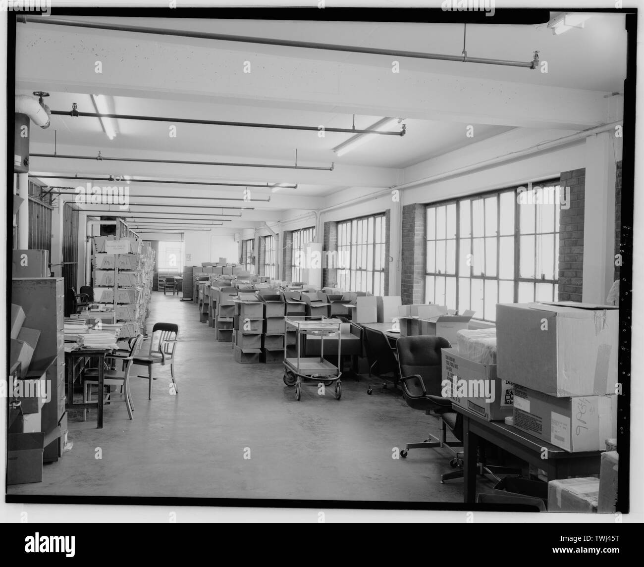 Second floor, bag room, view to southwest - Portsmouth Naval Hospital ...